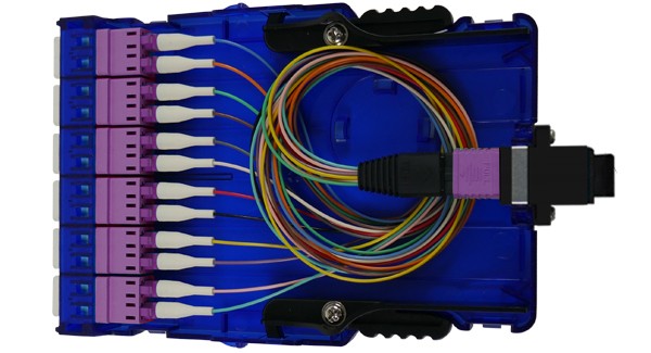 MPO - LC Fiber Cassette - 12C OM4 (UPC) - With Cable